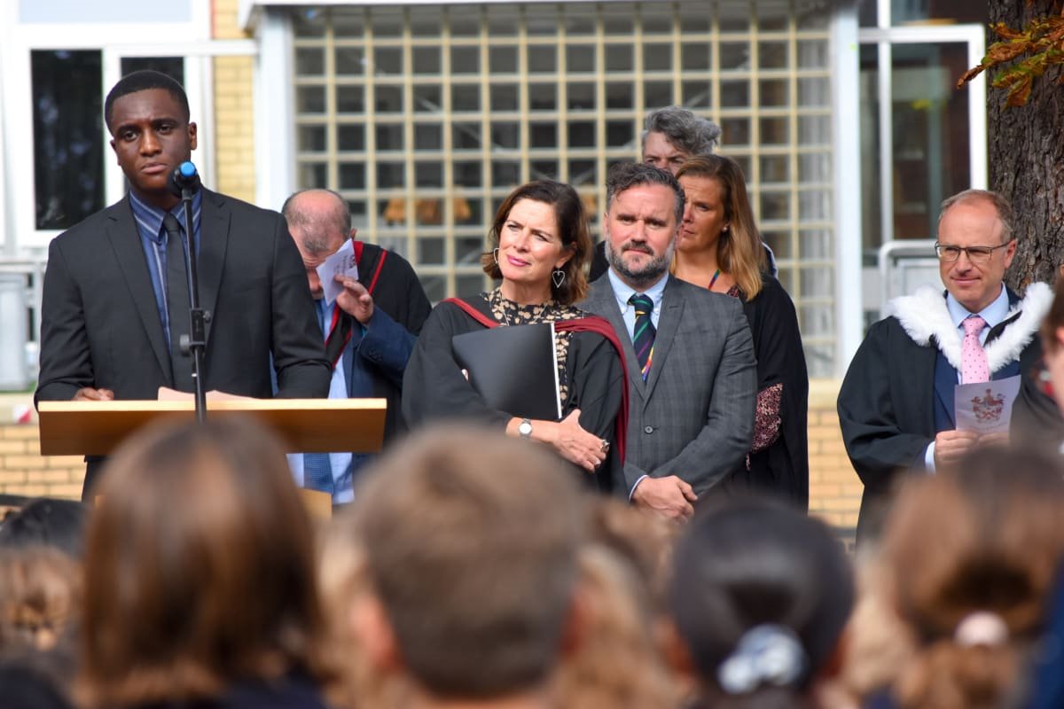School Captain Advent Start of Term Speech | News | Alleyn's School