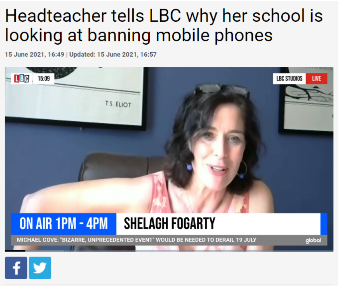 LBC Radio: Interview with Jane Lunnon on Mobile Phone Usage | News ...